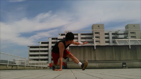 アクロバットマン 技講座 トーマスフレア Thomas flare 開脚旋回